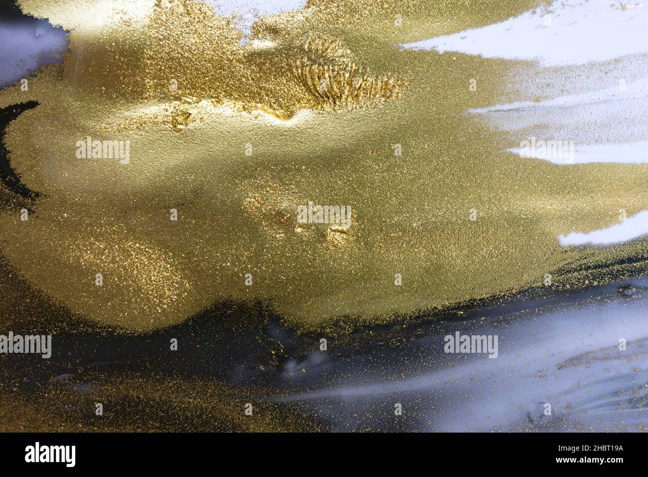 Abstract white and black texture with gold glitter Stock Photo - Alamy