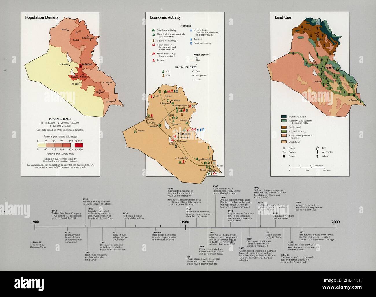 1992 map of iraq hi-res stock photography and images - Alamy