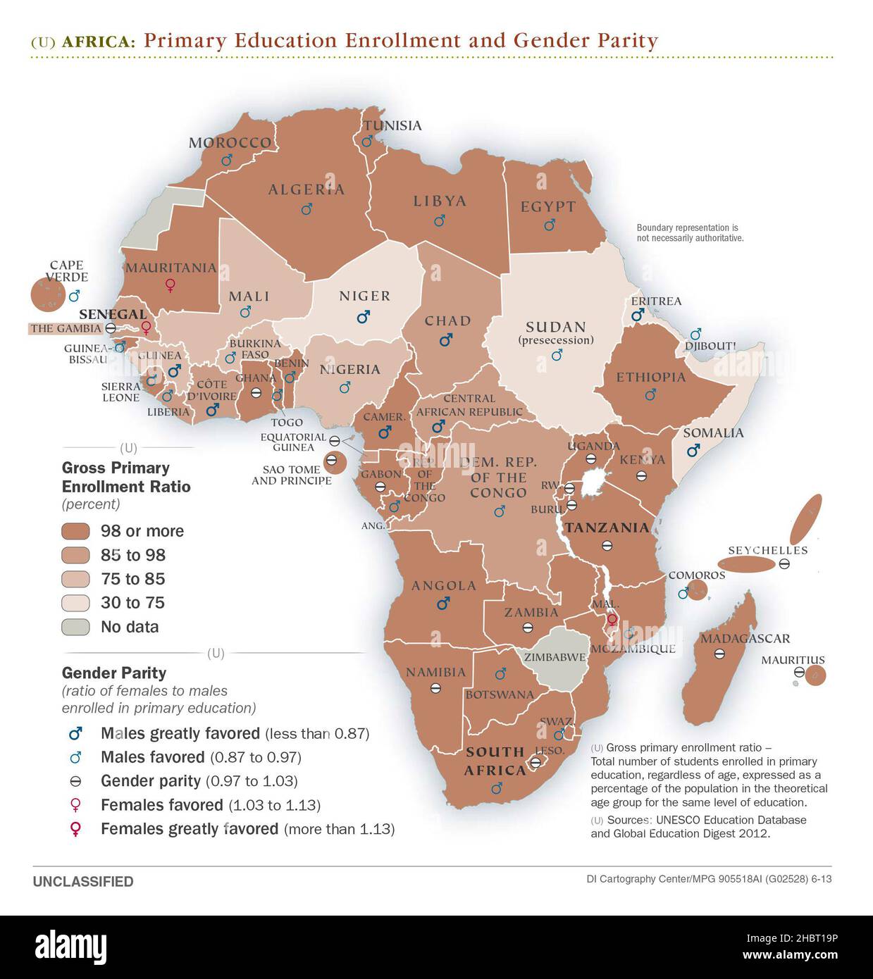 2013 africa education map hi-res stock photography and images - Alamy