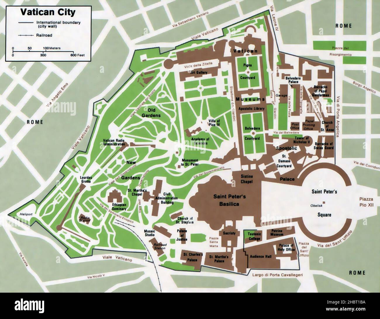 Archival vatican city map hi-res stock photography and images - Alamy