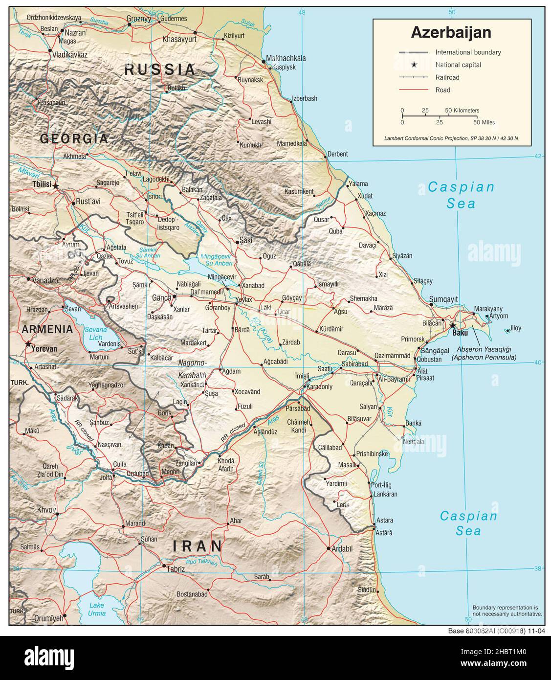 2004 azerbaijan map hi-res stock photography and images - Alamy
