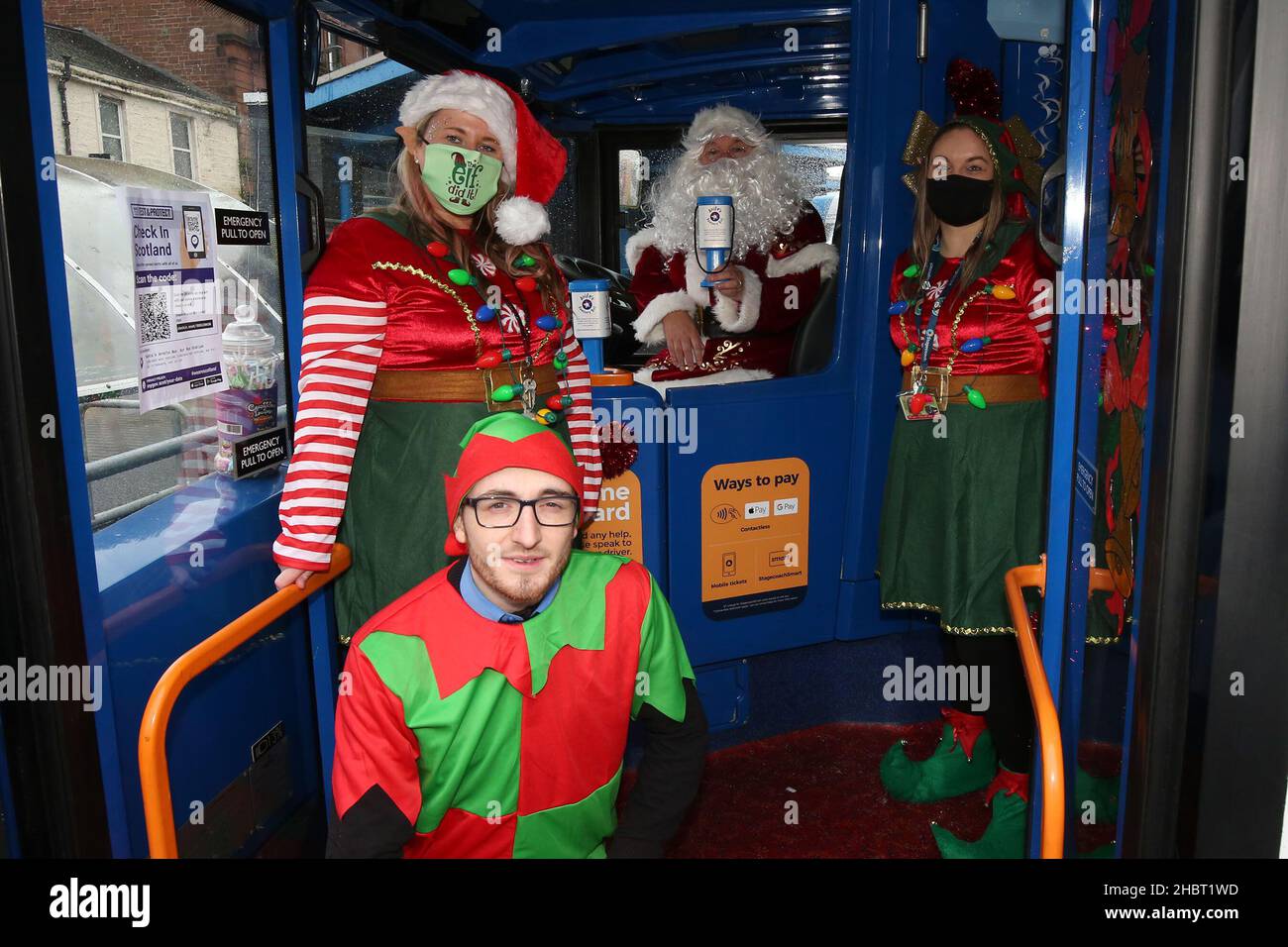 Ayr, Ayrshire, Scotland : Stagecoach Buses Santa comes to town on a ...