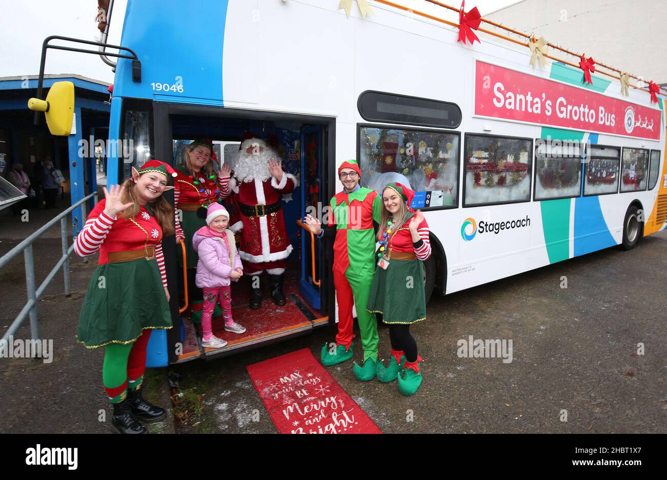Ayr, Ayrshire, Scotland : Stagecoach Buses Santa comes to town on a ...