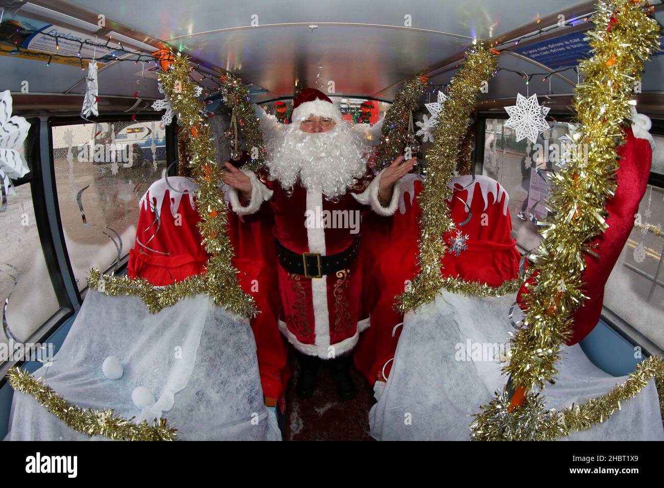 Ayr, Ayrshire, Scotland : Stagecoach Buses Santa comes to town on a ...