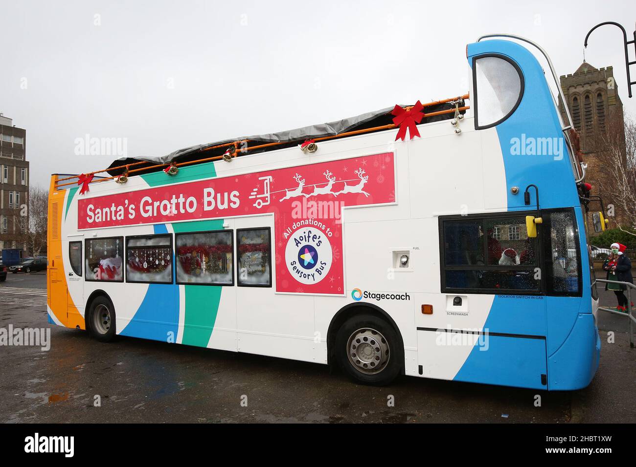 Ayr, Ayrshire, Scotland : Stagecoach Buses Santa comes to town on a ...