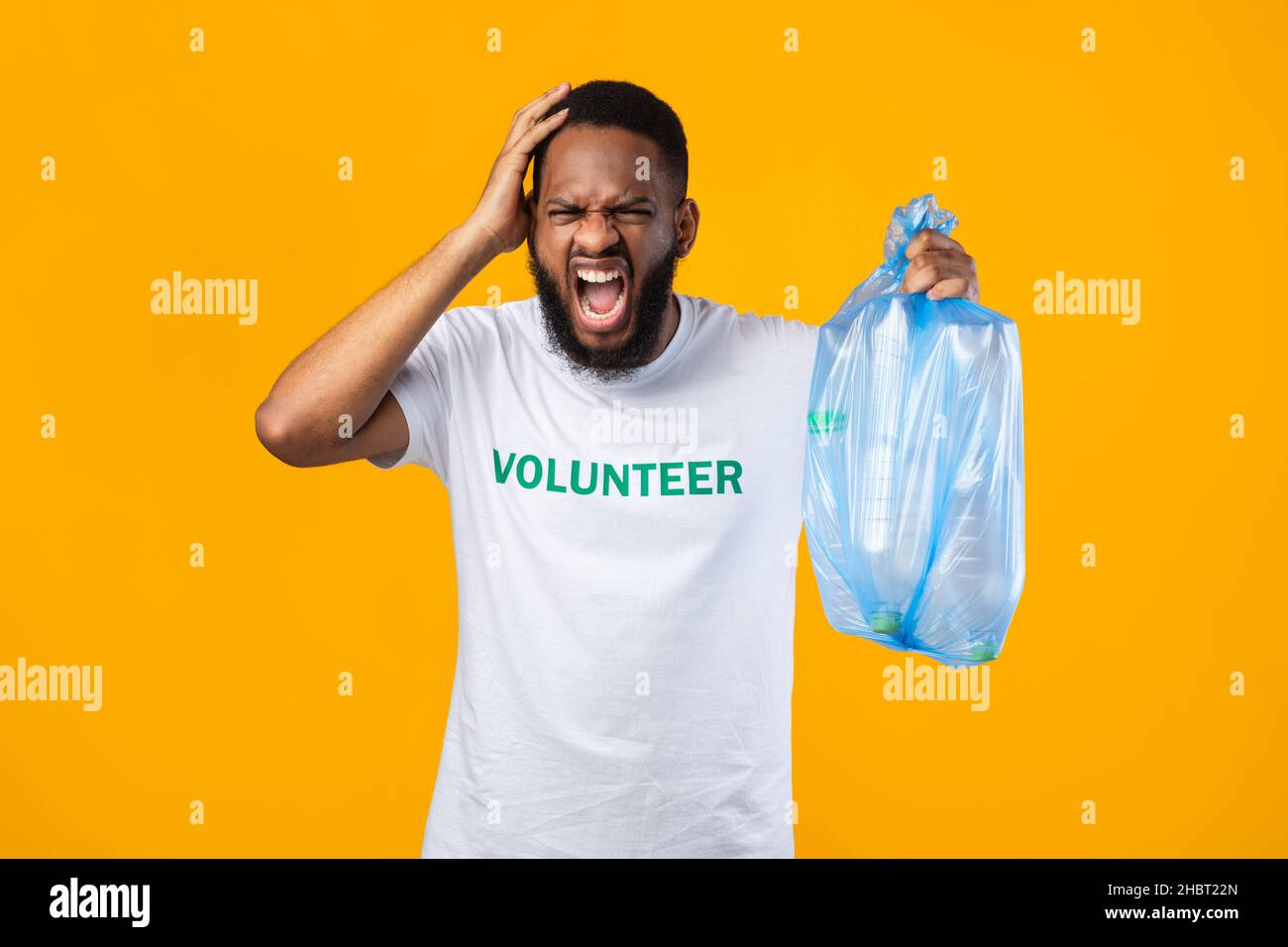 Angry man shouting stop hi-res stock photography and images - Alamy