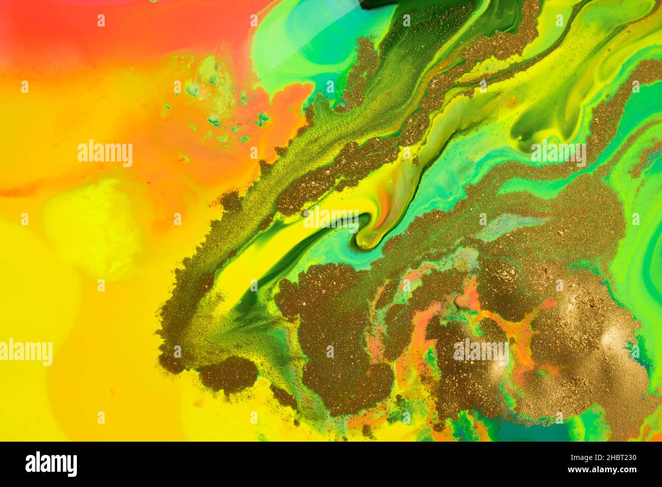 Rainbow abstract liquid ink gradient pattern. Fluorescent liquid bright texture Stock Photo - Alamy