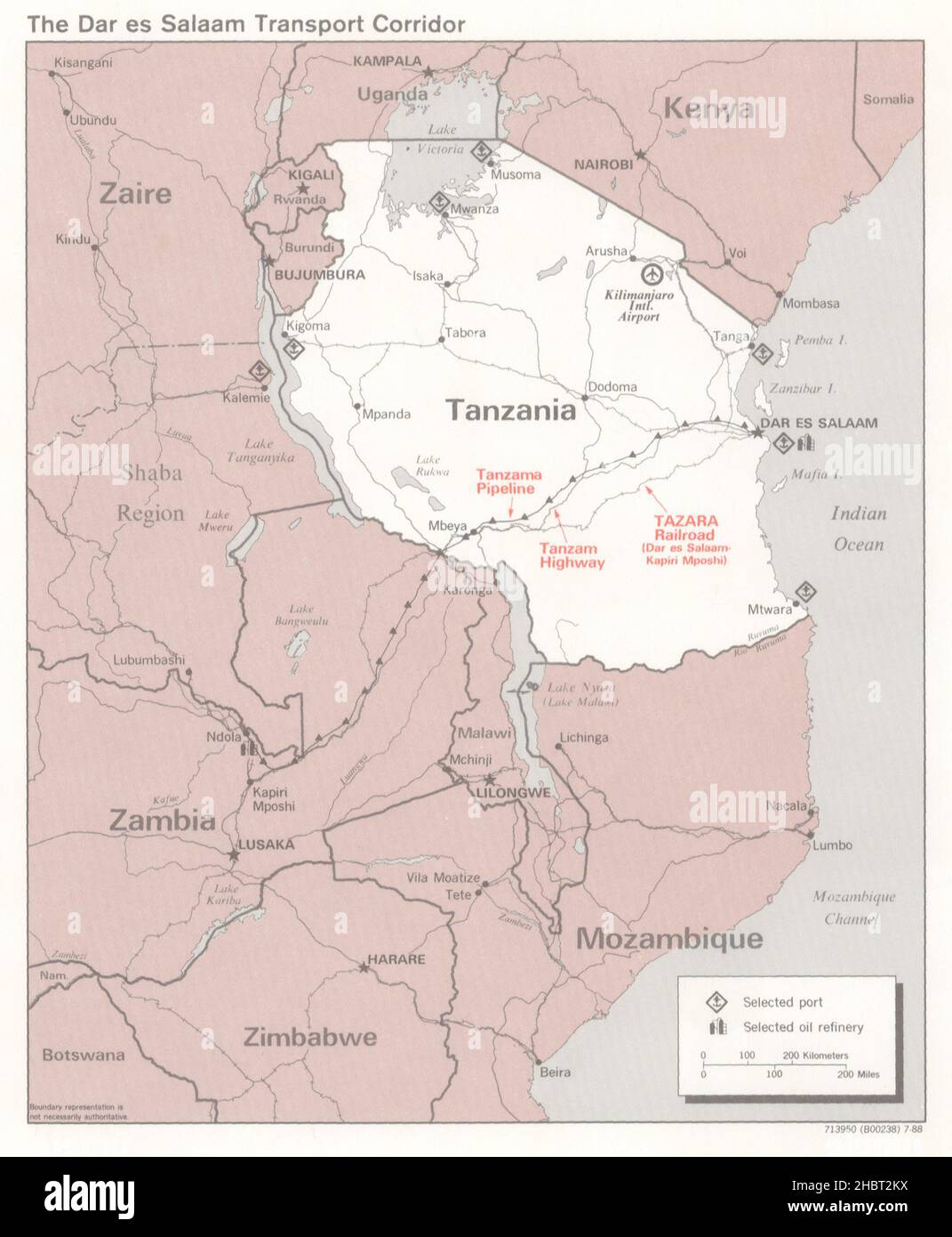 Archival tanzania map hi-res stock photography and images - Alamy