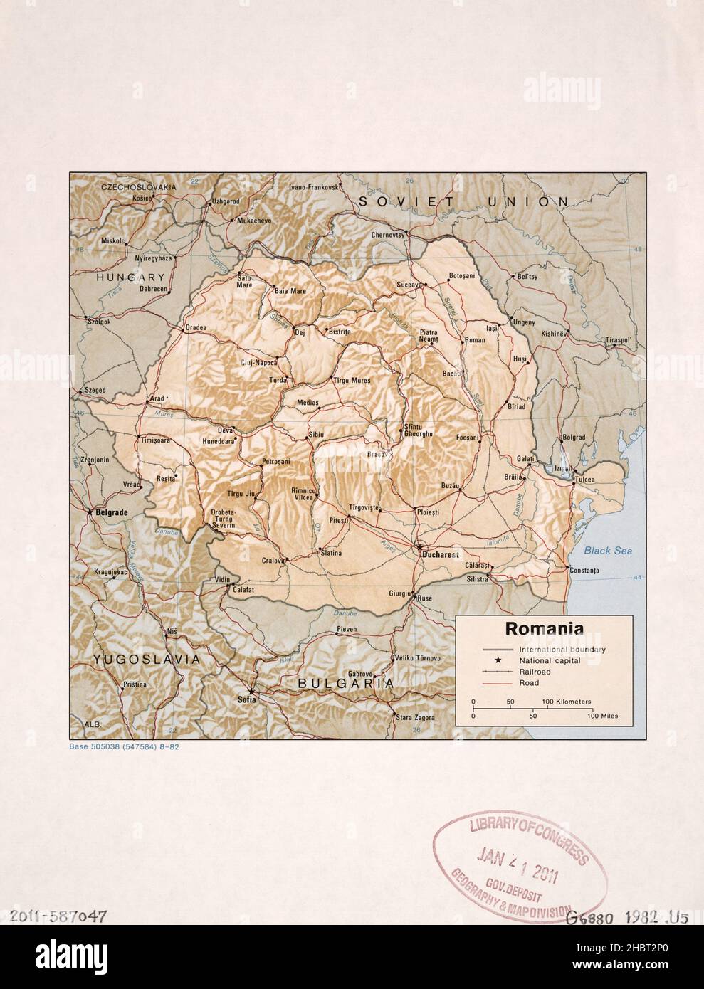 1982 map of romania hi-res stock photography and images - Alamy