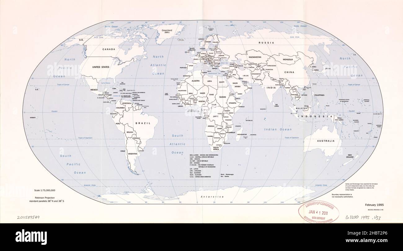 1995 world map hi-res stock photography and images - Alamy