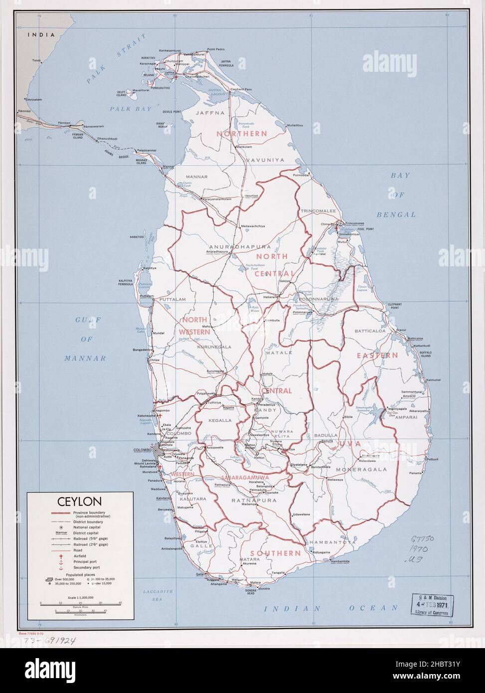 1970s ceylon map hi-res stock photography and images - Alamy