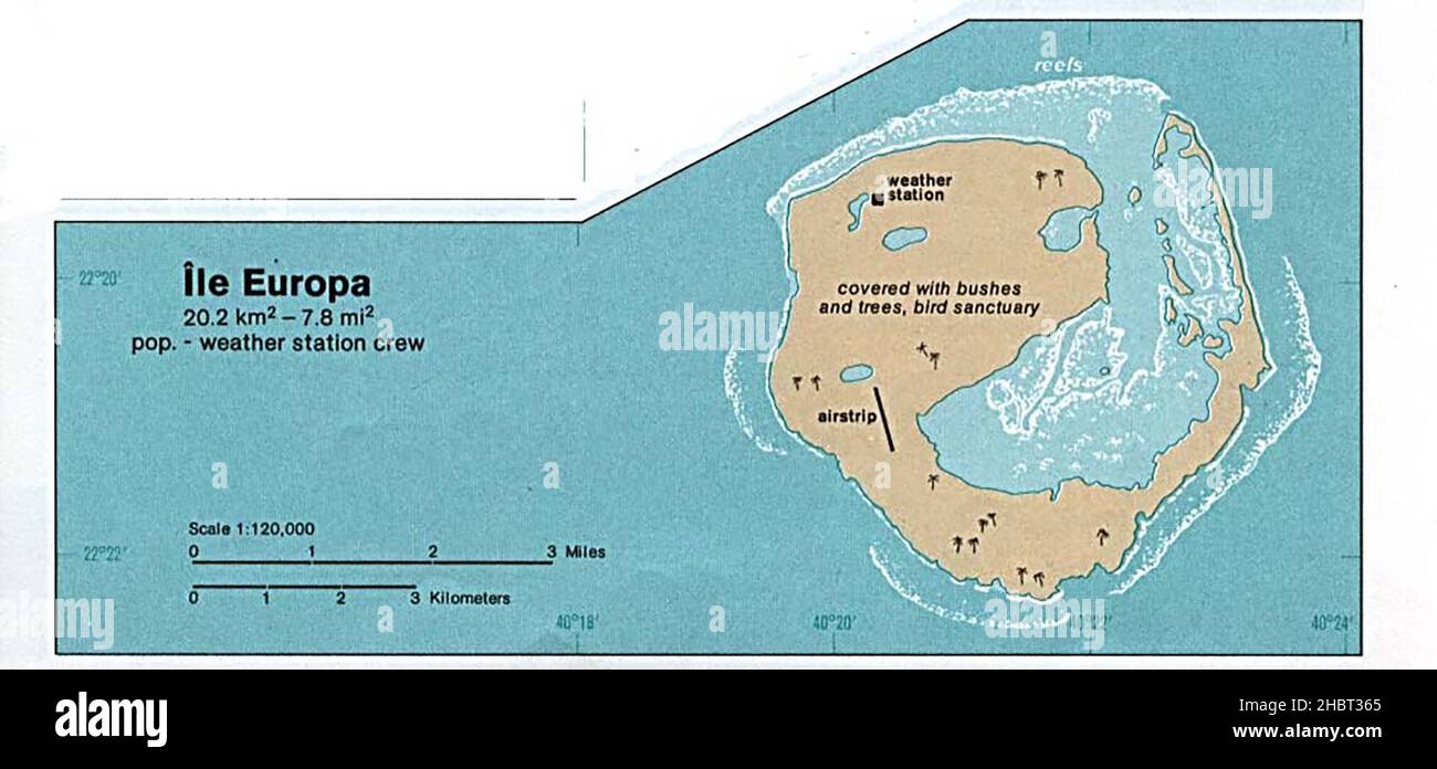 1976 europa island map hi-res stock photography and images - Alamy