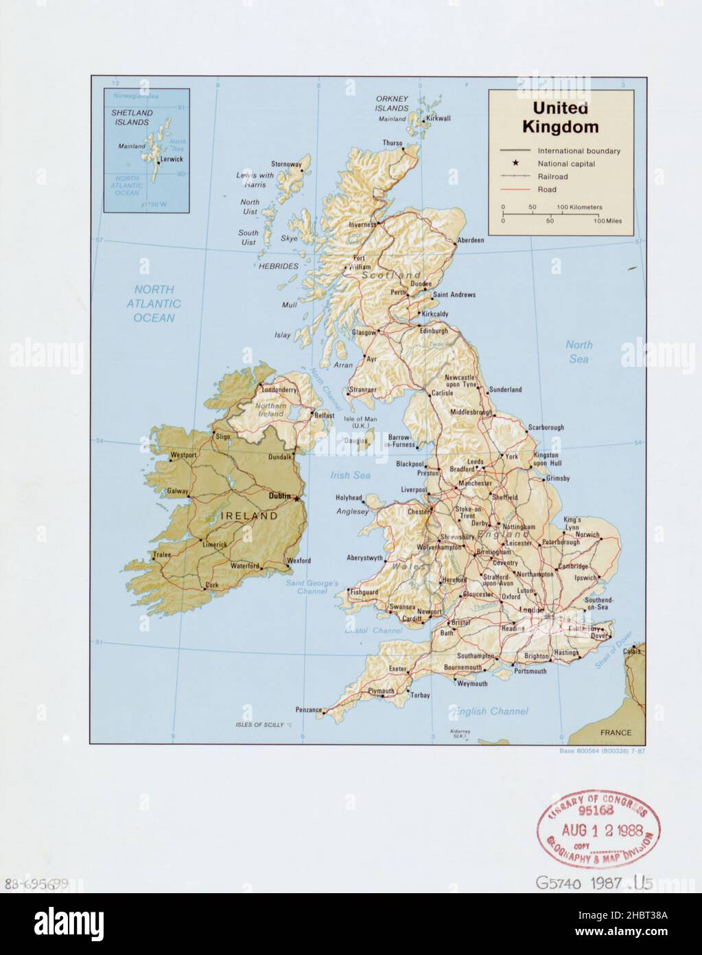 1987 united kingdom map hi-res stock photography and images - Alamy
