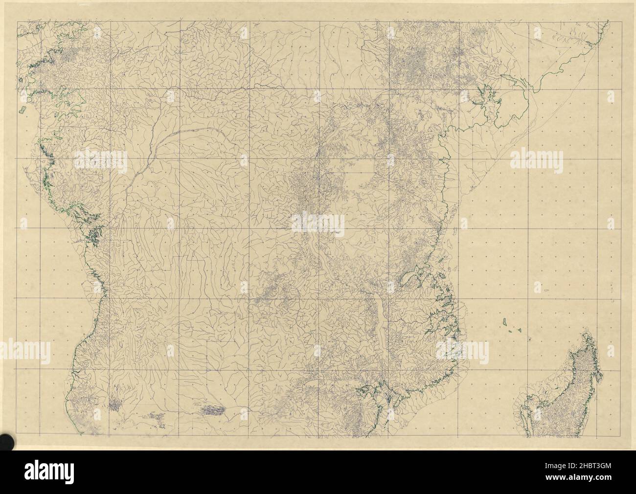 1958 central africa map hi-res stock photography and images - Alamy