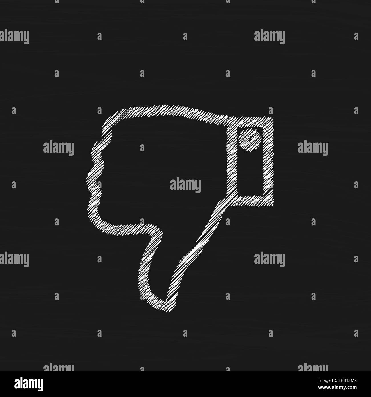 Dislike sketch vector icon. Hand drawn gesture symbol Stock Vector ...