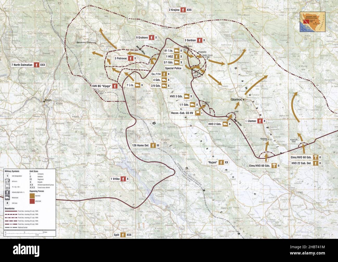 Livno valley map hi-res stock photography and images - Alamy