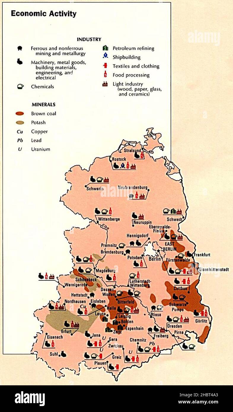 Germany economic activity map hi-res stock photography and images - Alamy