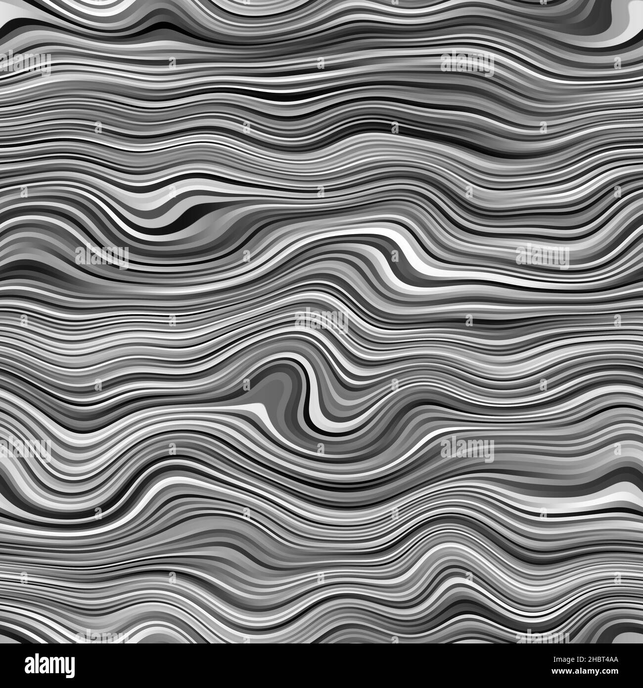 Seamless wavy monochrome stripes surface pattern design for background ...