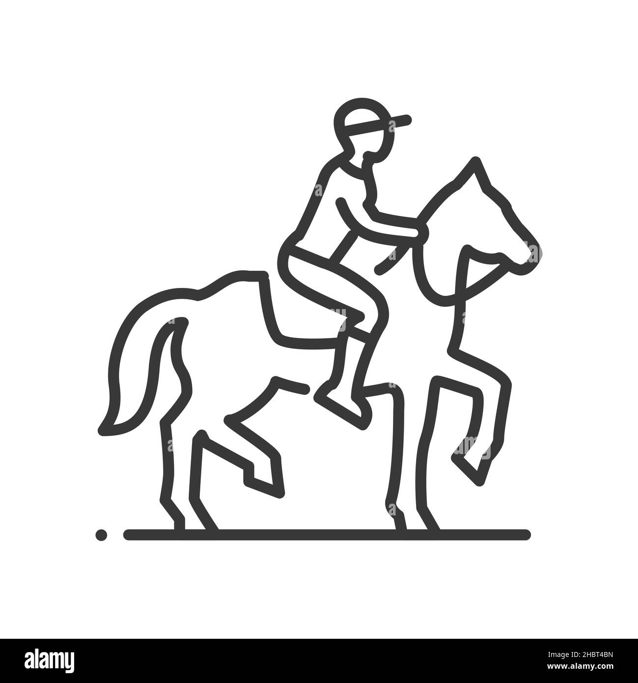 Horse And Rider Vector
