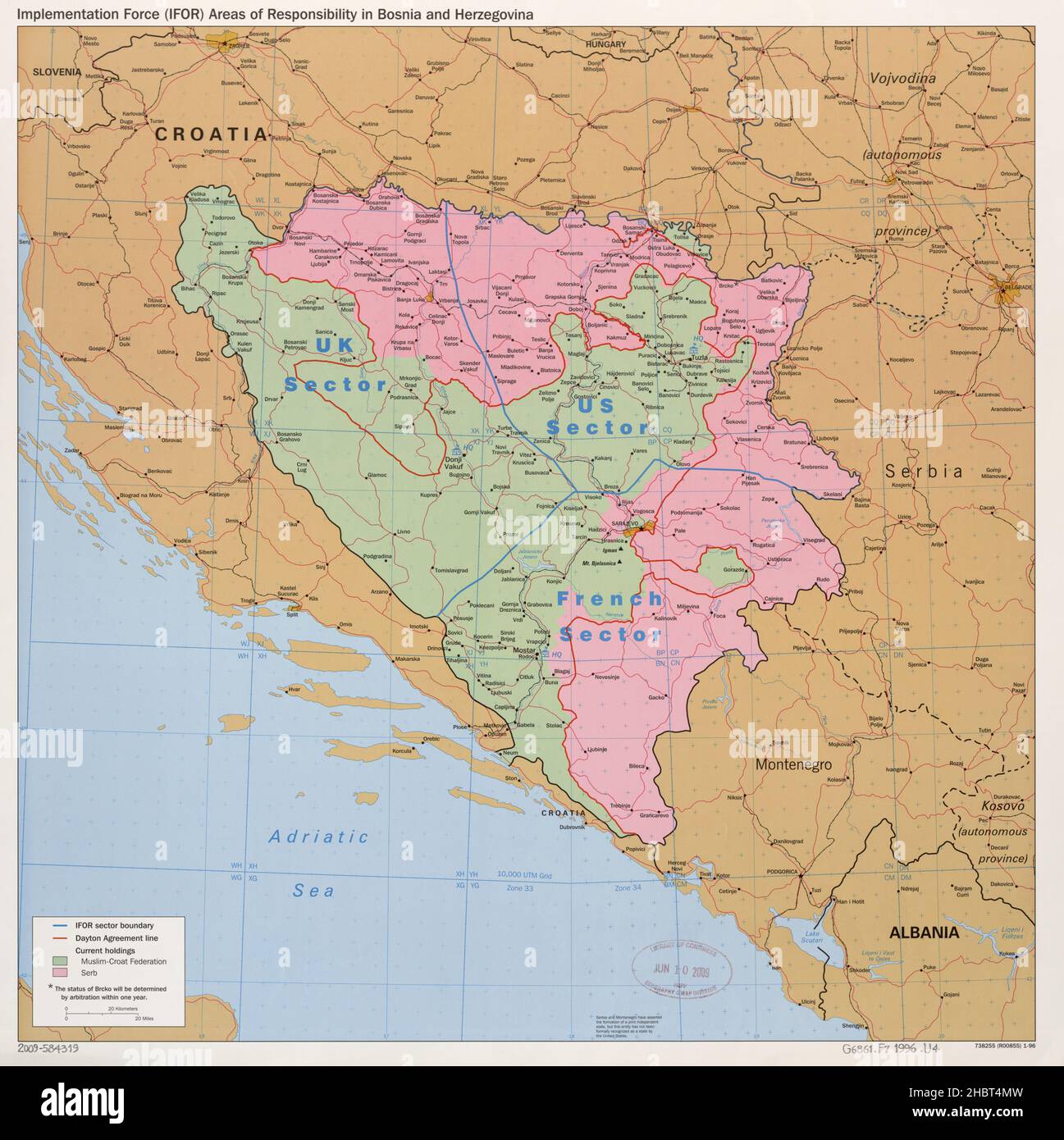 Archival bosnia map hi-res stock photography and images - Alamy