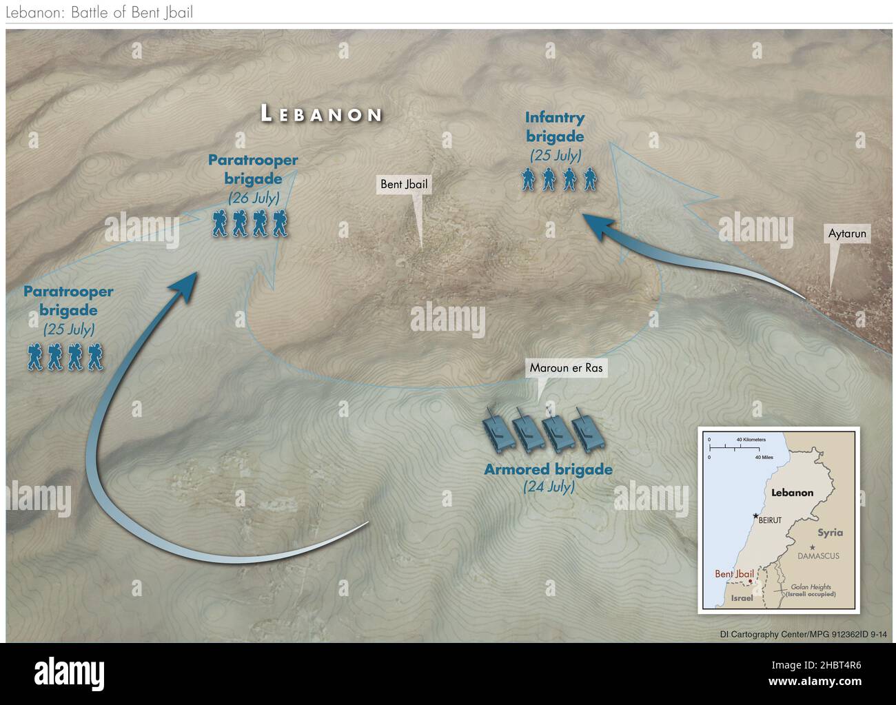 2014 lebanon military map hi-res stock photography and images - Alamy