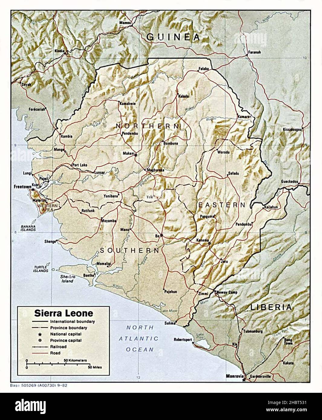 Archival sierra leone map hi-res stock photography and images - Alamy