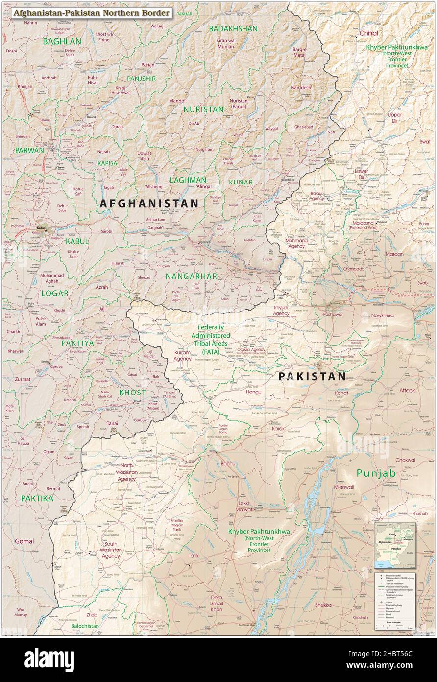 2010 afghan pakistan border map hi-res stock photography and images - Alamy