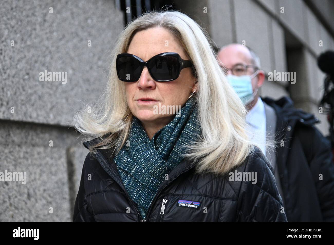 Defense attorney Laura Menninger arriving at the federal courthouse in ...