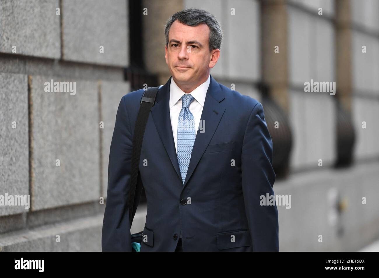 Defense counsel Christian Everdell arriving at the federal courthouse ...