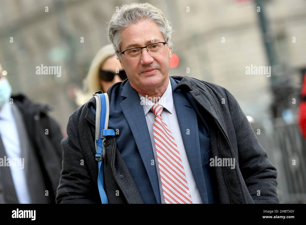 New York, USA. 21st Dec, 2021. Defense attorney Jeffrey Pagliuca ...