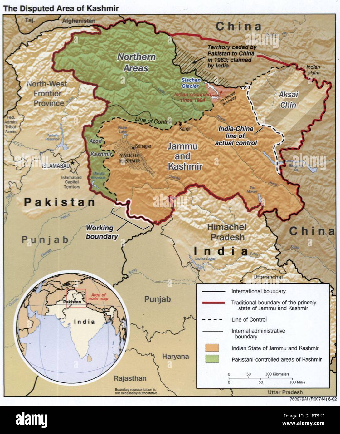 Kashmir Map Political