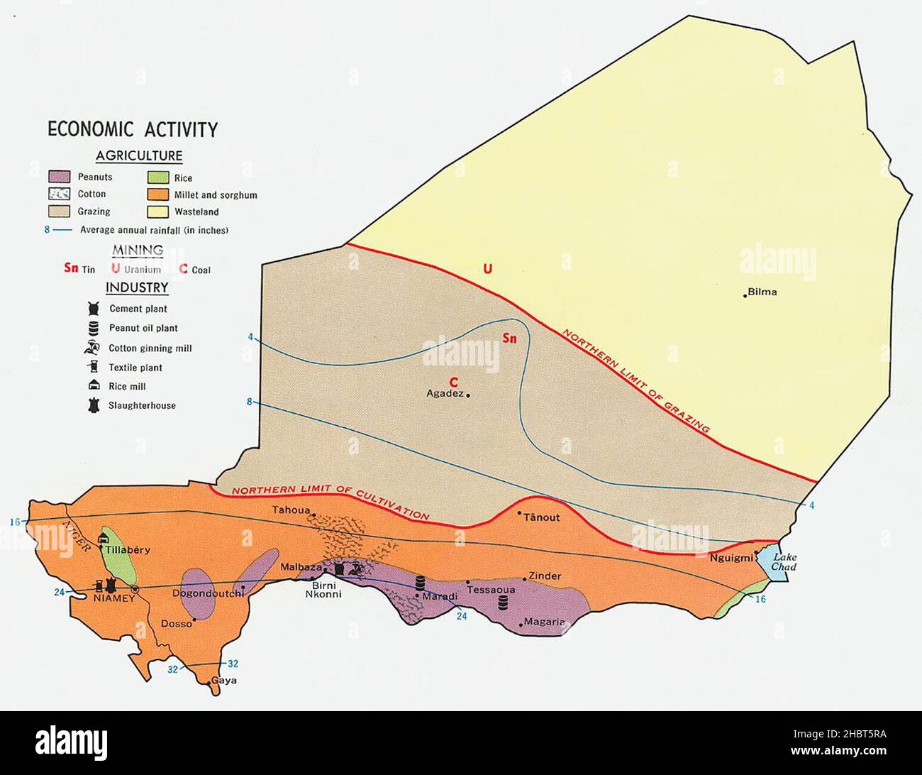 1969 economic map of niger hi-res stock photography and images - Alamy