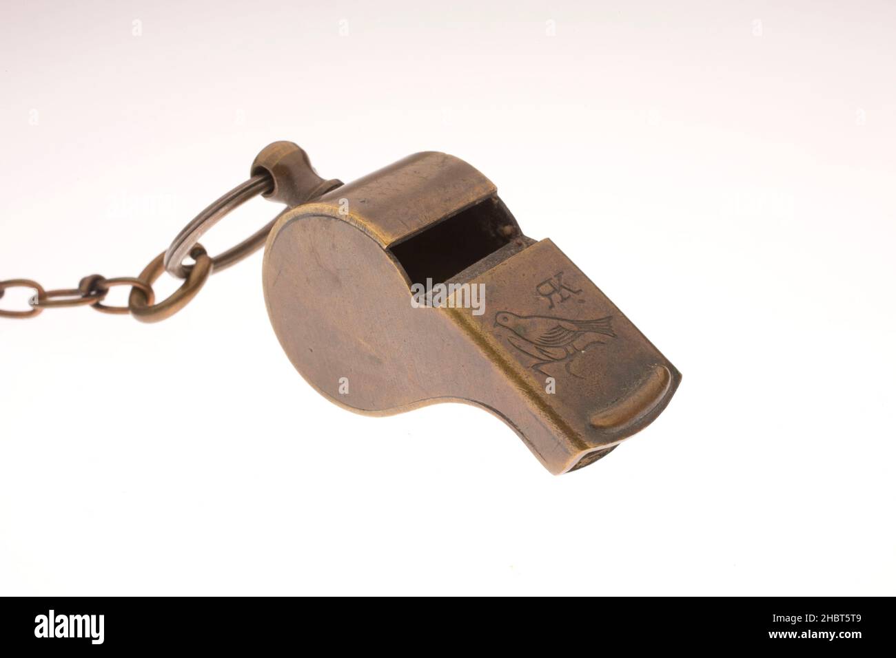 Close up of the whistle which belonged to William Wild Bill Donovan ...