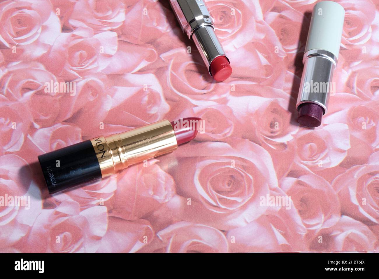 Tubes of used lipstick still life, USA Stock Photo - Alamy