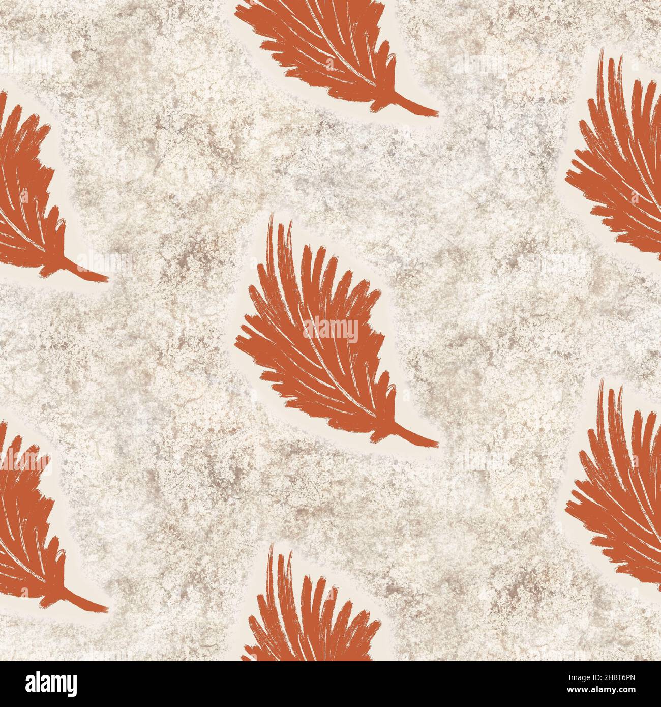 Desert plant on sand texture seamless raster pattern. Organic succulent ...