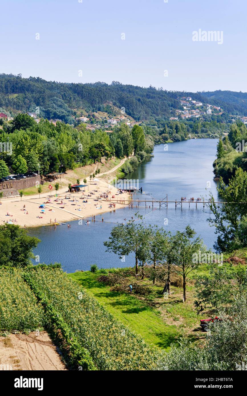 River Mondego beach, Penacova. Portugal Stock Photo - Alamy
