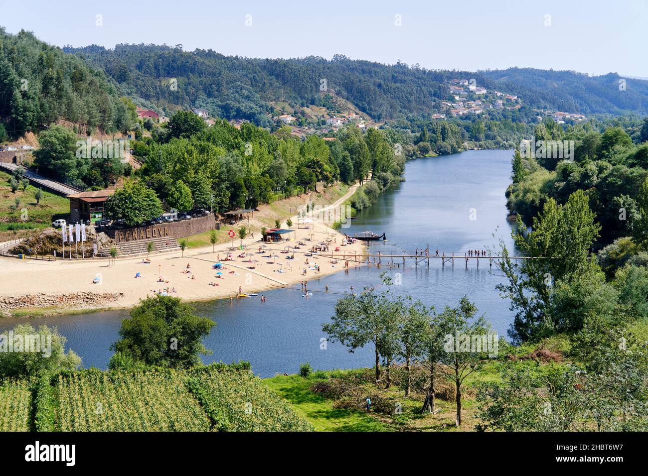 River Mondego beach, Penacova. Portugal Stock Photo - Alamy