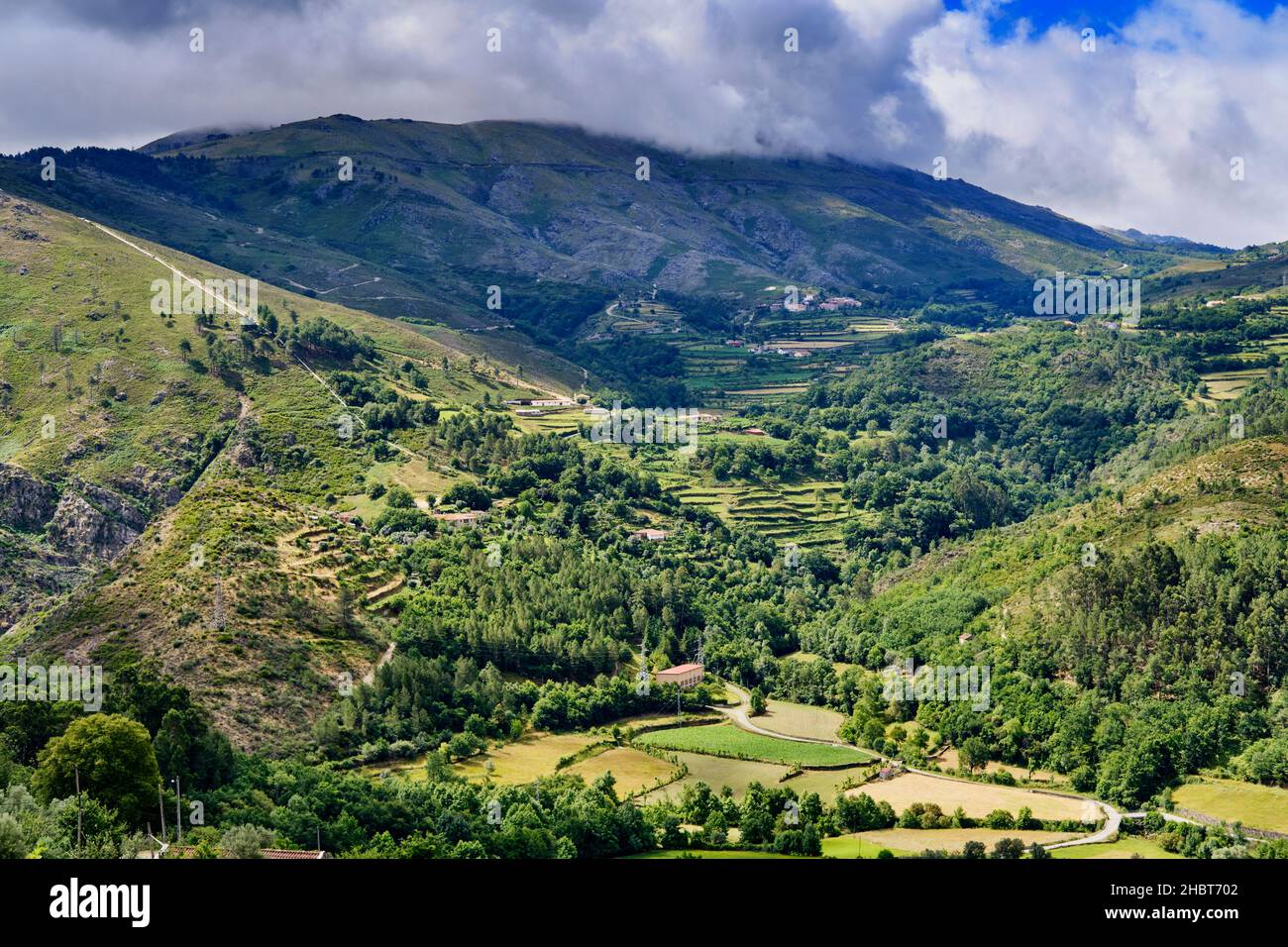 Serra do Alvao mountain range, Cerva. Ribeira de Pena, Tras os Montes ...