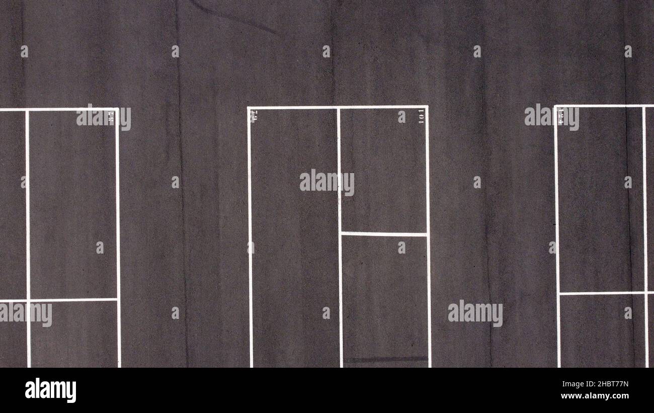 Asphalted Parking lines top view Stock Photo - Alamy