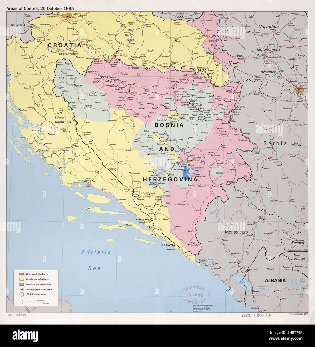 Yugoslav conflict war map hi-res stock photography and images - Alamy