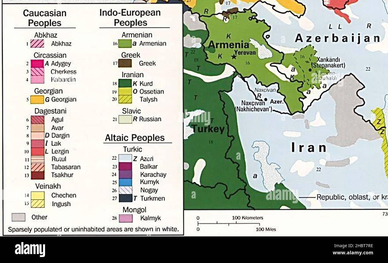 Azeri People Map