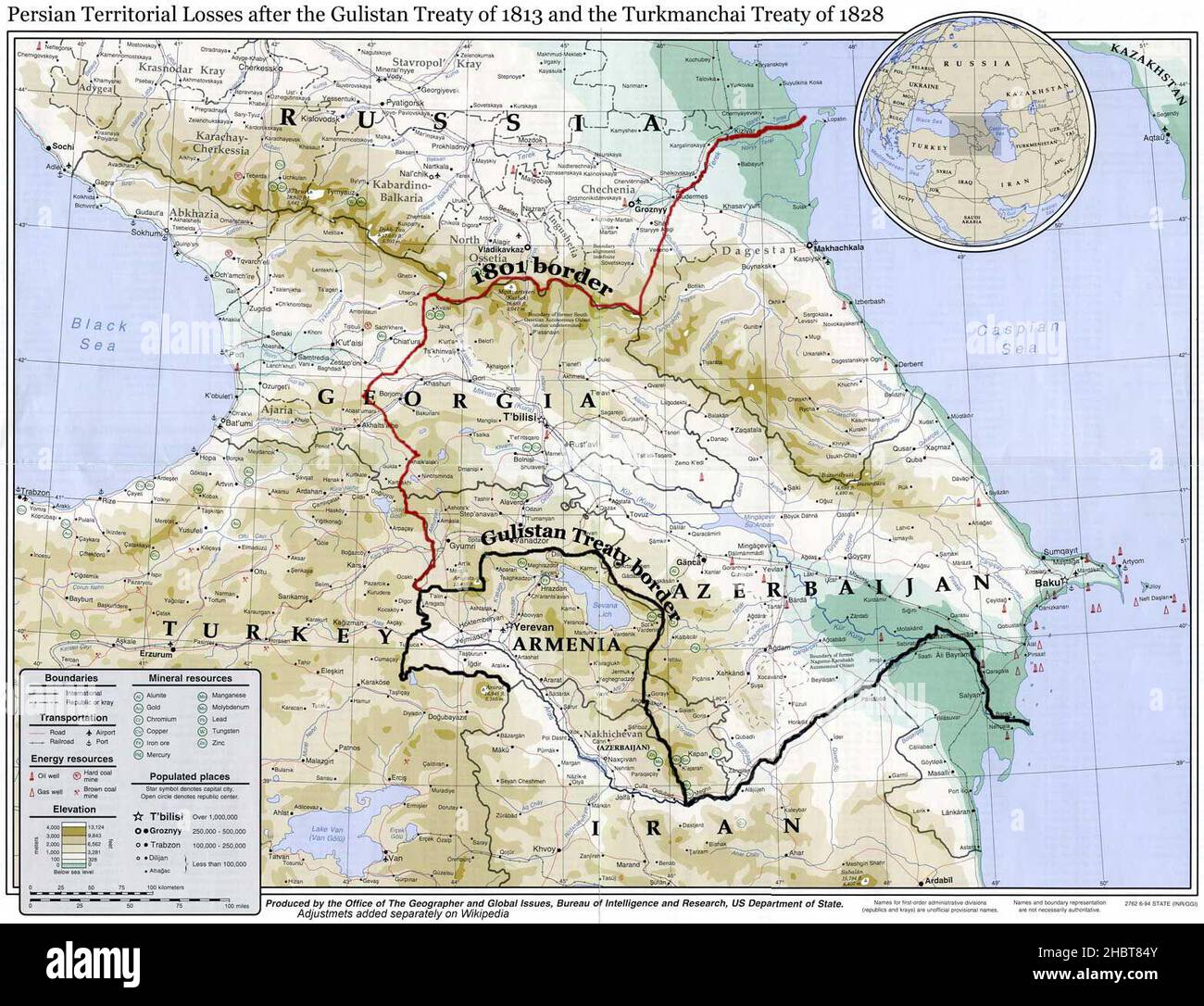 Treaty of gulistan map hi-res stock photography and images - Alamy
