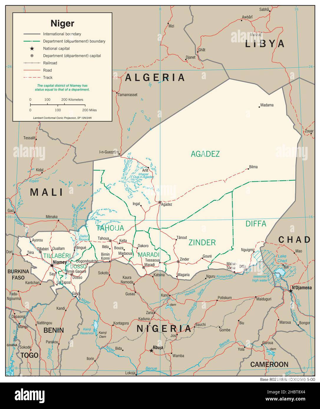 2000 map of niger hi-res stock photography and images - Alamy