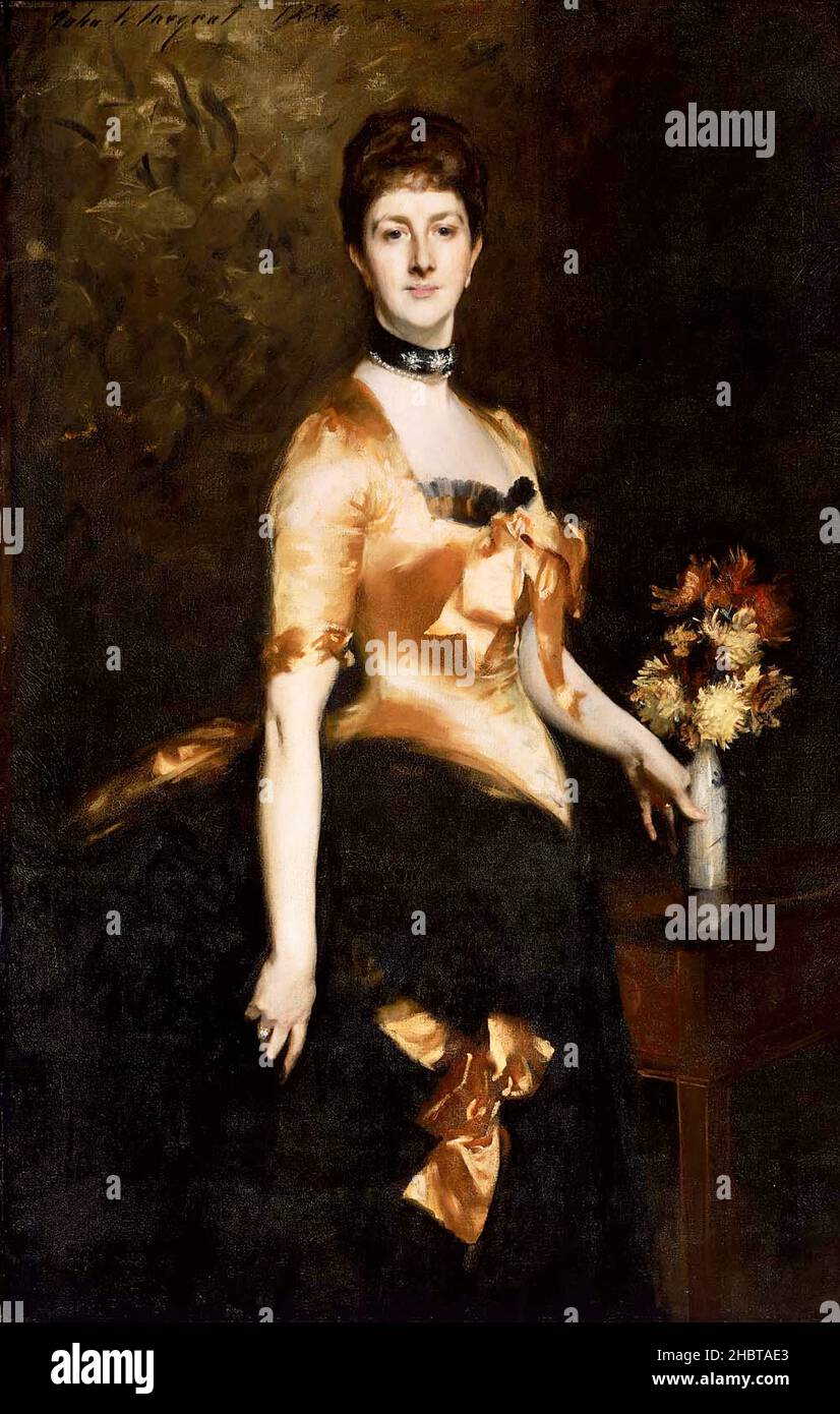 Edith, Lady Playfair - Edith Russell - 1884 - Oil on canvas 152 x 98,4 ...