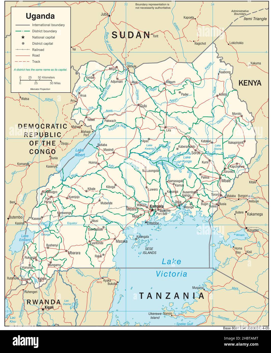 Maps of uganda hi-res stock photography and images - Alamy