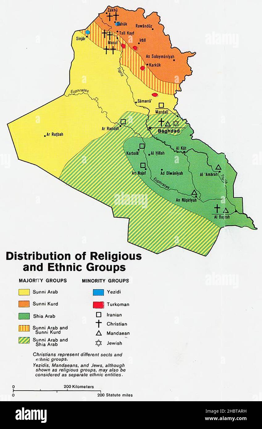 1978 iraq map hi-res stock photography and images - Alamy