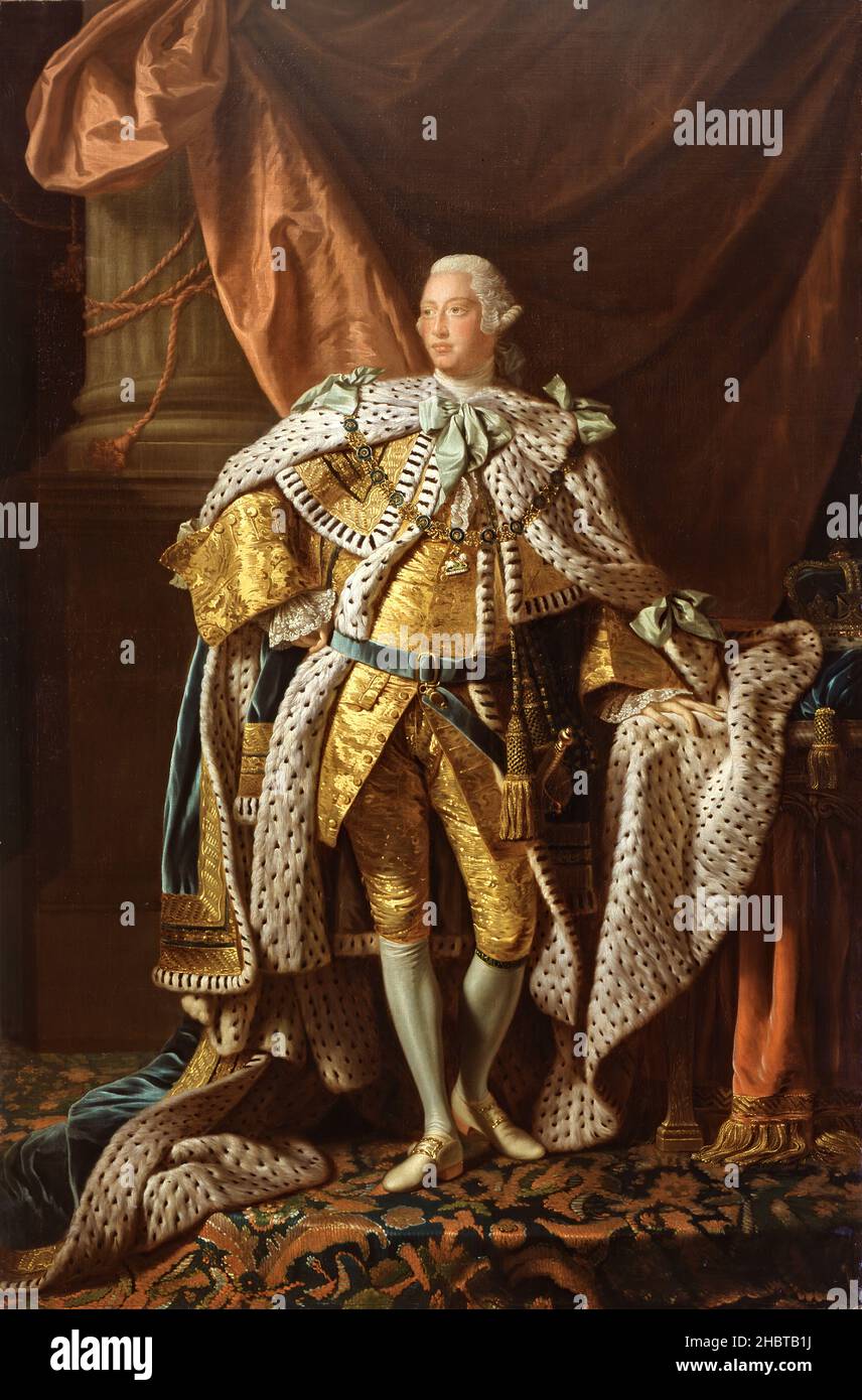 King George III - 1762 66 - Oil on canvas 250,2 x 162,8 cm - Ramsay ...