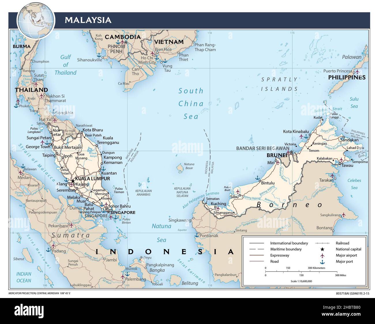 Malaysia maps hi-res stock photography and images - Alamy