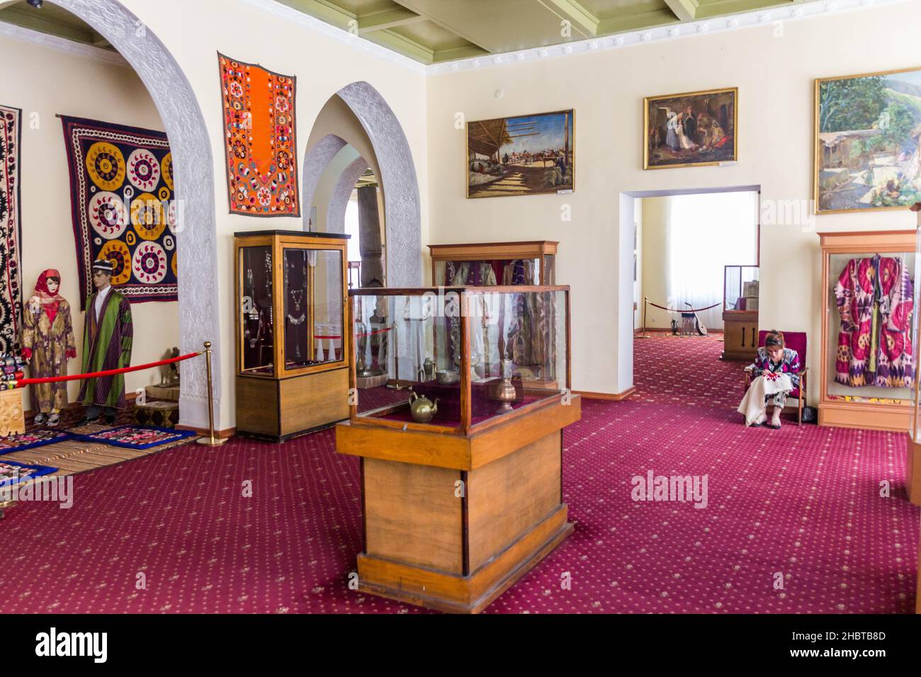 PENJIKENT, TAJIKISTAN - MAY 9, 2018: Interior of Rudaki Museum in ...