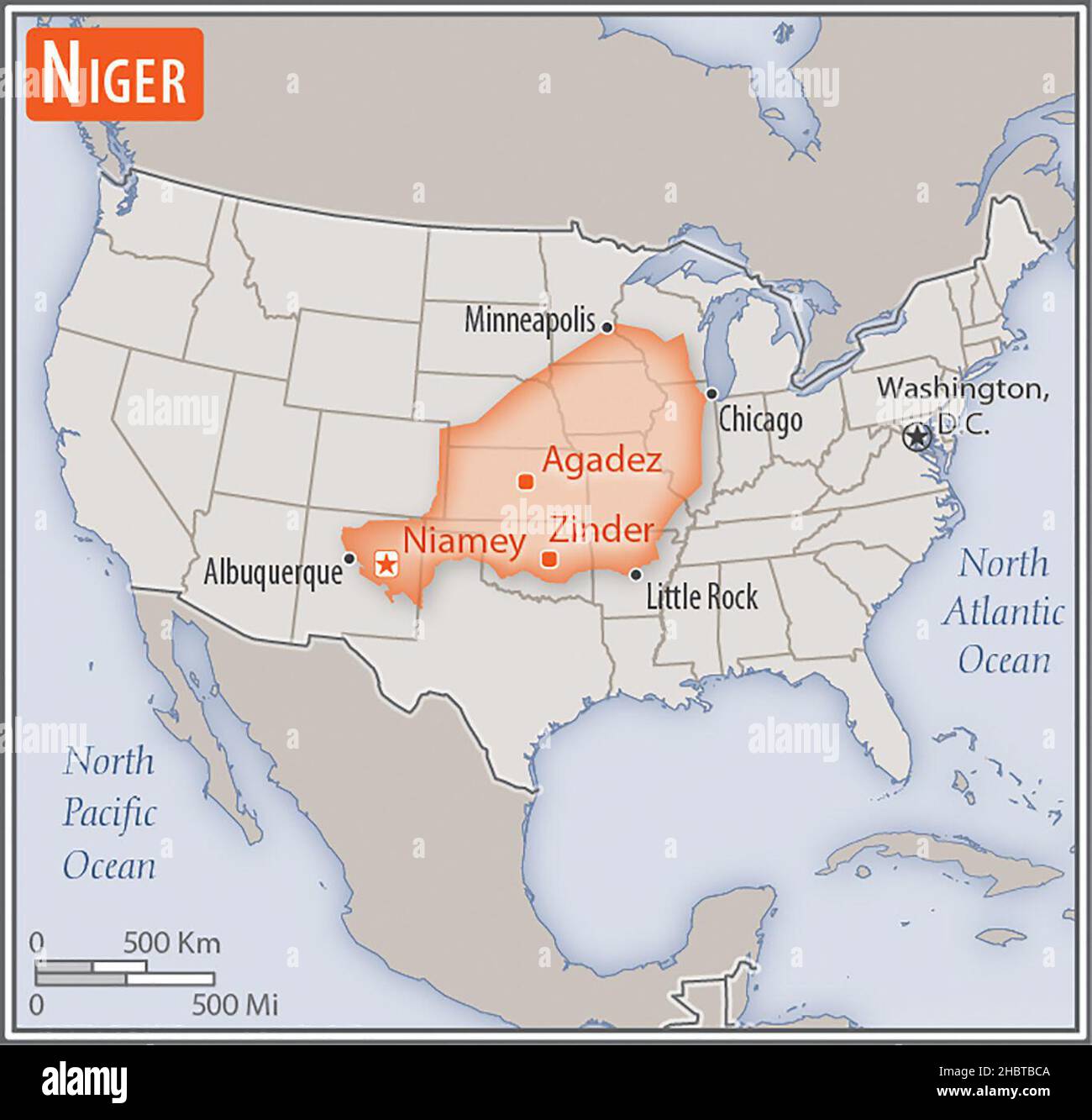 2015 Map of Niger. Comparison of the areas of two countries. The area ...